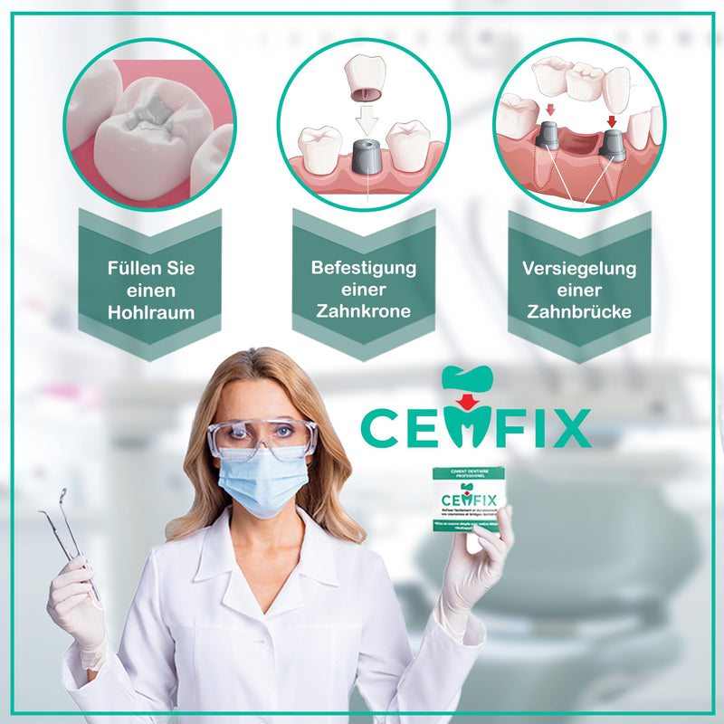 CEMFIX-Universal dental cement for refixing dental crowns and bridges ...
