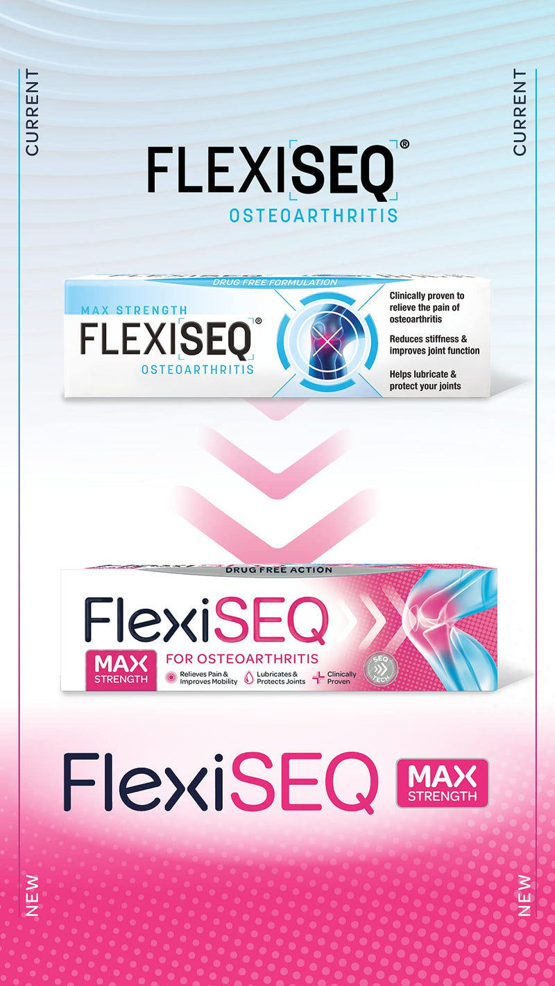 FlexiSEQ 100g Max Strength Gel, Arthritis Pain Relief Gel, Topical Gel ...