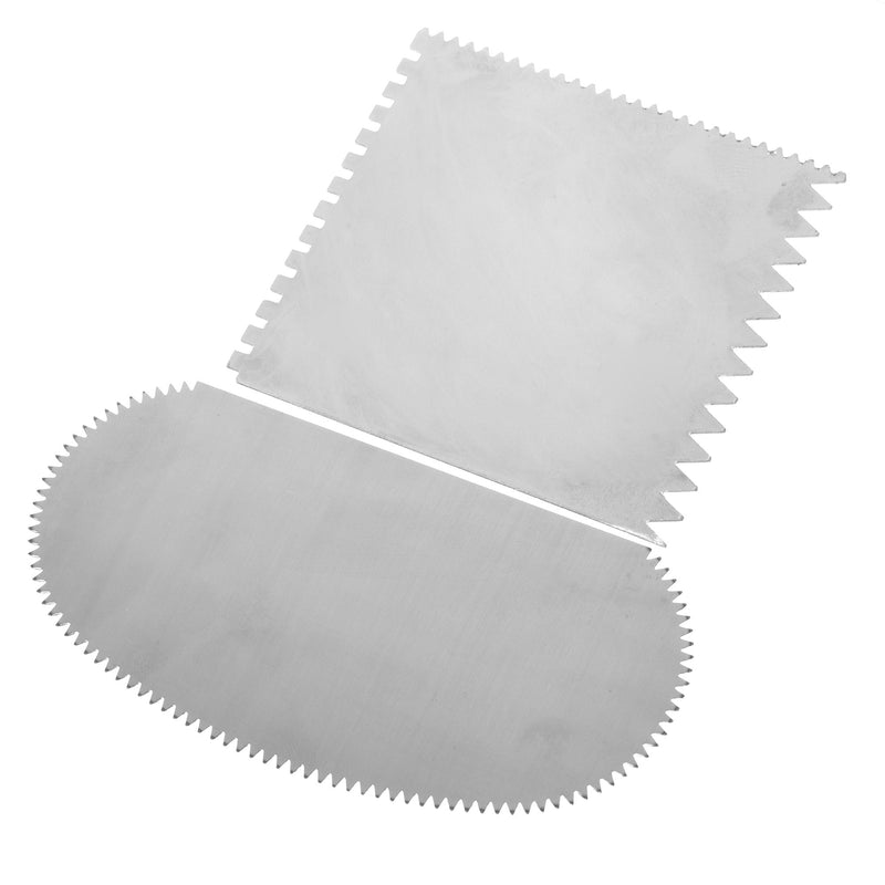 BLUECELL Set of 2 Stainless Steel Serrated Scraper Crafts Tool for Scu ...