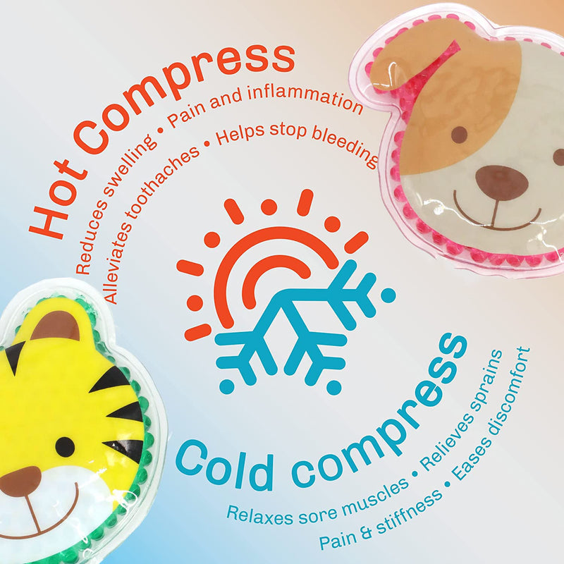 Reusable Soothing Kids Hot and Cold Gel Compress Ice Pack for Bruises ...