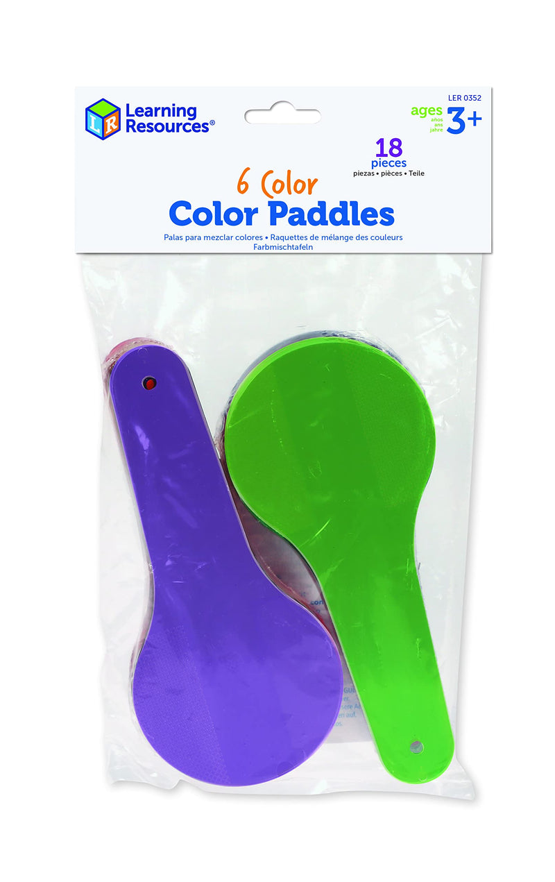 Learning Resources Color Paddles - Set of 18 Paddles, Grades PreK/Ages ...