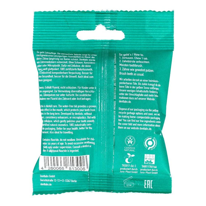 Denttabs toothbrush tablets 125 pieces– NewNest Australia