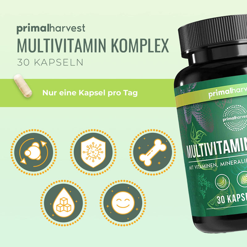 Primal Harvest® Multivitamin tablets (30 servings) - high dose ...