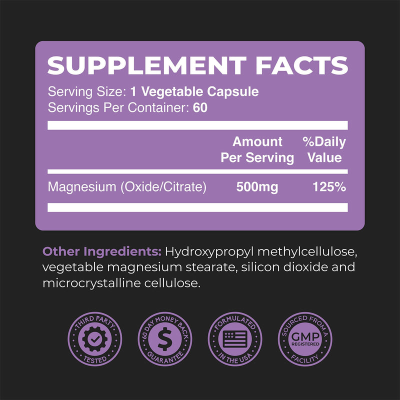 Nobi Nutrition Magnesium Complex - High Absorption, Non-GMO, Gluten, S ...