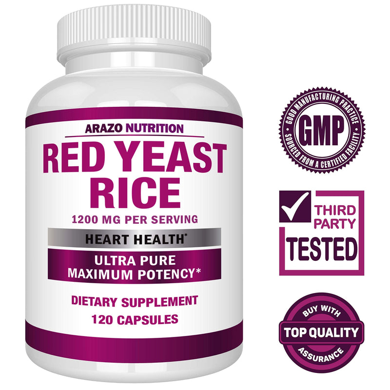 Red Yeast Rice Extract 1200mg – Citrinin Free Supplement – Vegetarian ...