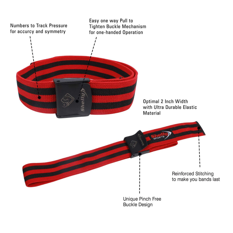 Shelly Blood Flow Restriction Bands Occlusion Bands Flexible for Arms ...