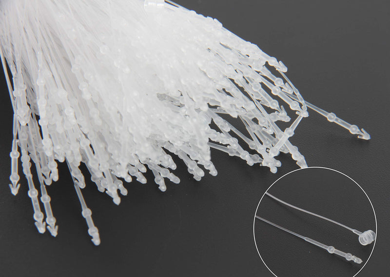 SBYURE 2000pc Plastic Tag Fastener Hang Tag Snap Lock Pin Security Loo ...