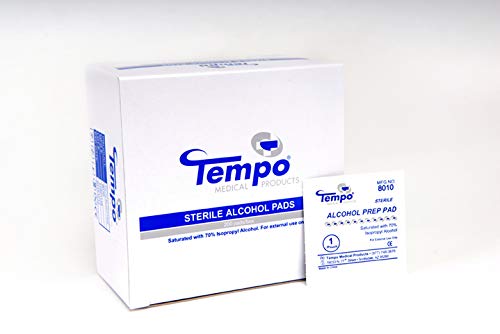 Tempo Sterile Alcohol Pad Swabs - 200 small wipes per box– NewNest ...